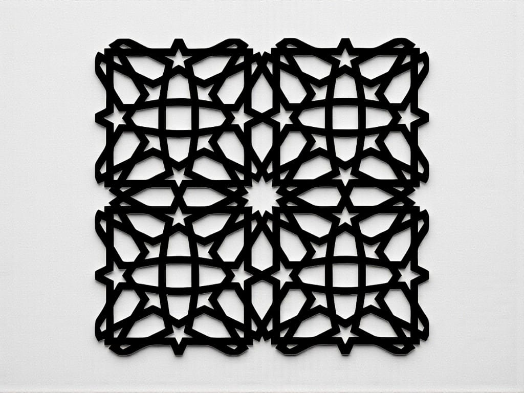 Laser Cut Geometric Pattern for Panel CDR File Free Download | Vecty