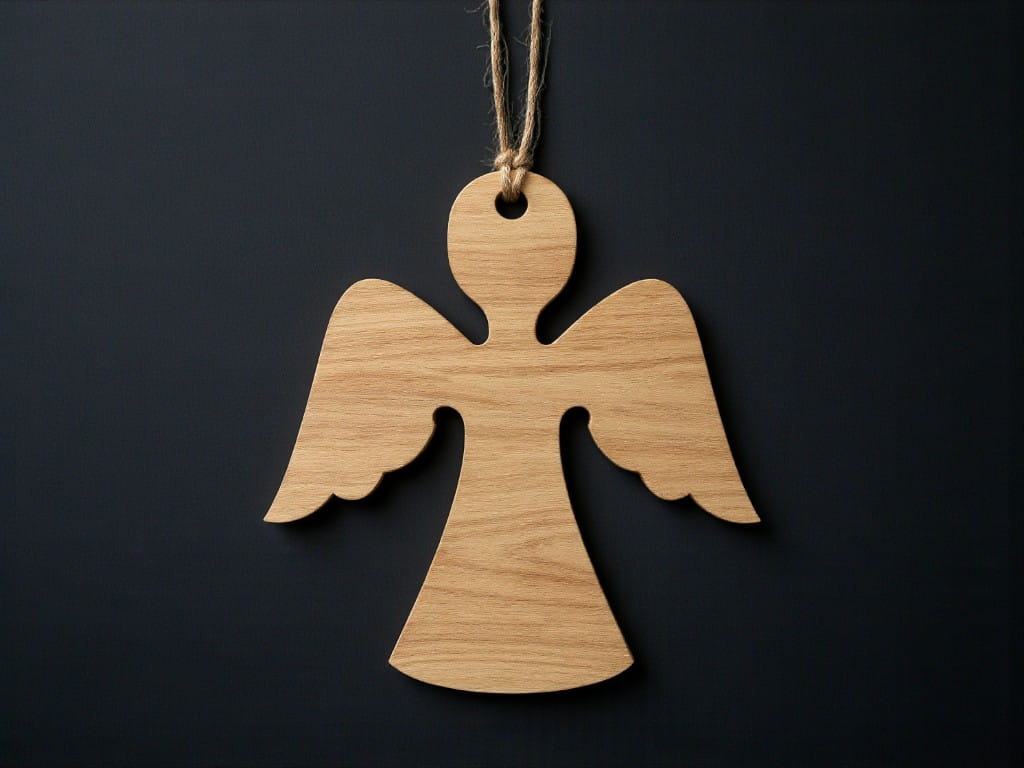Laser Cut Simple Angel Ornament CDR DXF SVG File Free Download | Vecty