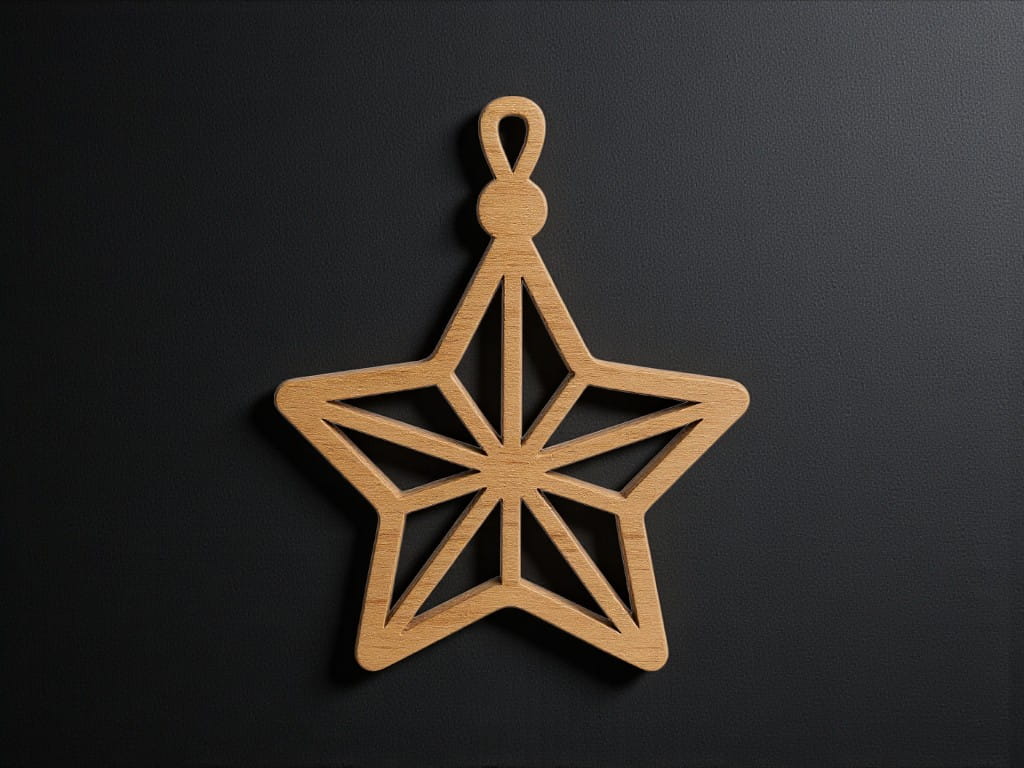 Laser Cut Wooden Star Christmas Ornament CDR DXF SVG File Free Download ...