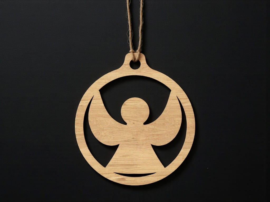 Laser Cut Angel Christmas Ball CDR DXF SVG File Free Download | Vecty