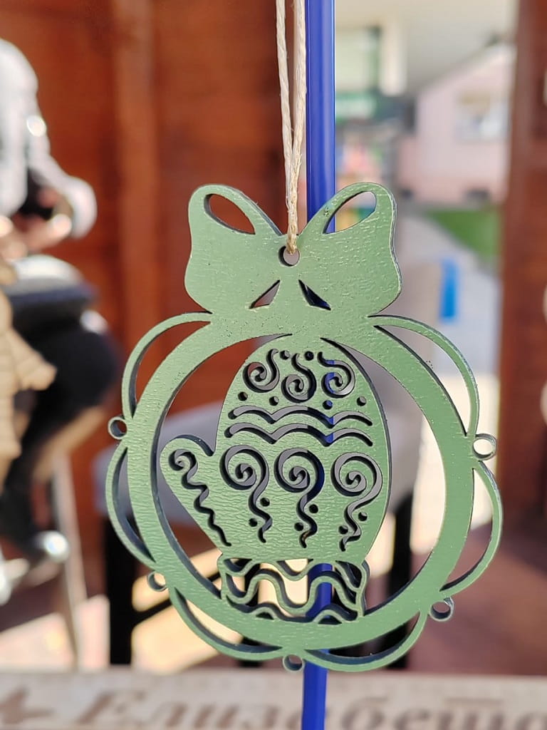 Laser Cut Mitten Christmas Ornament with Intricate Swirl Pattern CDR ...