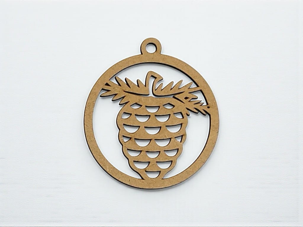 Laser Cut Pine Cone Christmas Ornament CDR DXF SVG File Free Download ...