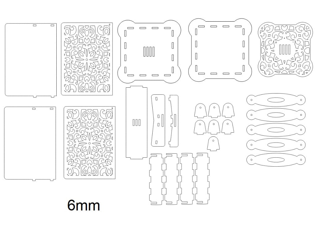 Laser Cut Height Adjustable Rehal Quran Holder Stand CDR DXF File Free ...