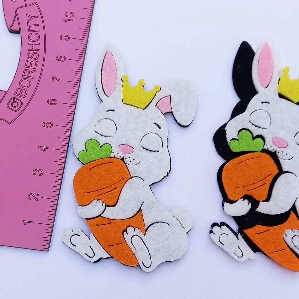 Laser Cut Easter Bunny Rabbit Wood Cutout Decoration CDR DXF File Free ...