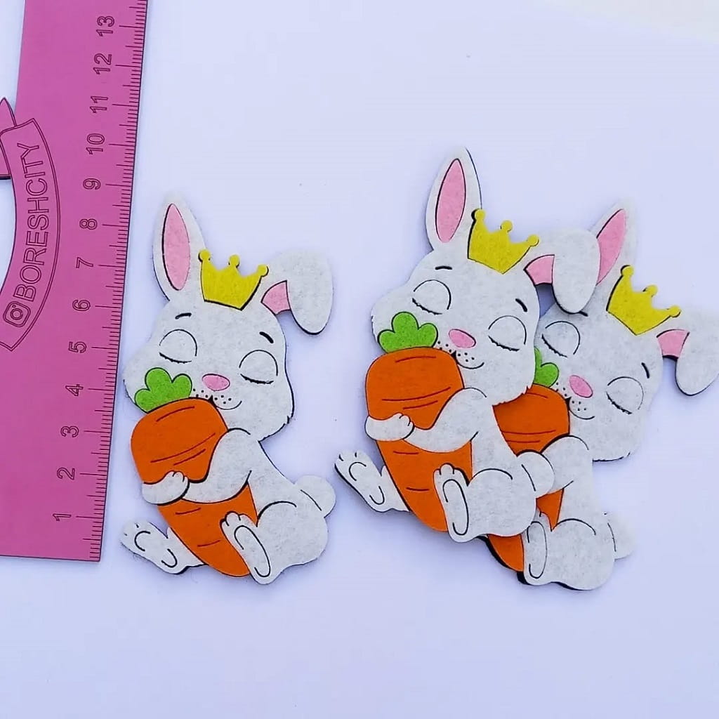 Laser Cut Easter Bunny Rabbit Wood Cutout Decoration CDR DXF File Free ...