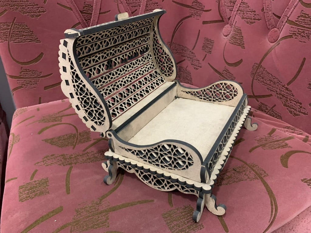 Laser Cut Vintage Intricate Jewelry Box Keepsake Trinket Box CDR File ...