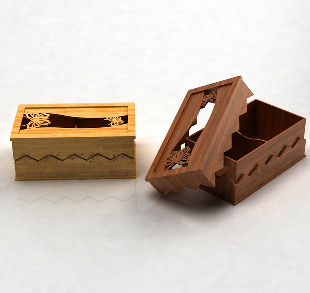 Laser Cut Wooden Watch Gift Box CDR DXF File Free Download | Vecty