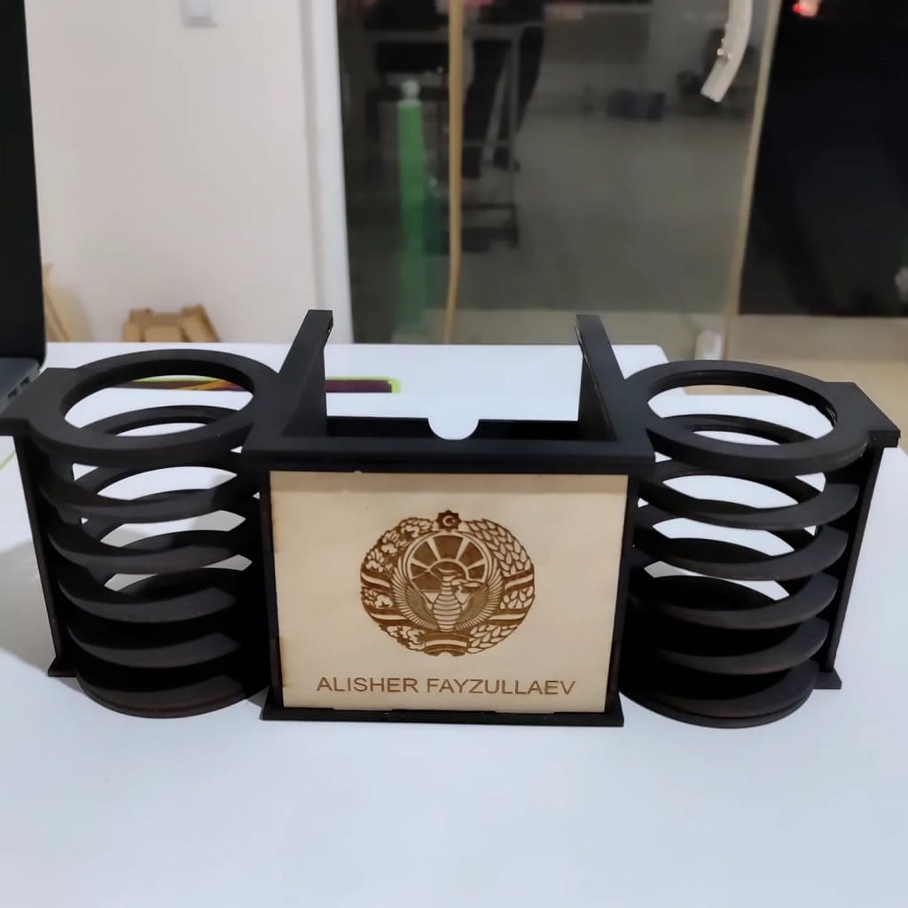 Laser Cut Pencil and Sticky Notes Holder Office Desk Organizer CDR File ...