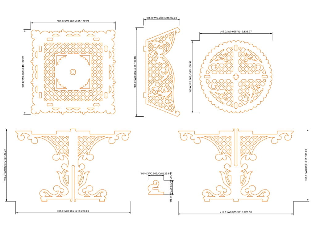 Laser Cut Intricate Fruit Serving Basket Stand DXF File Free Download ...