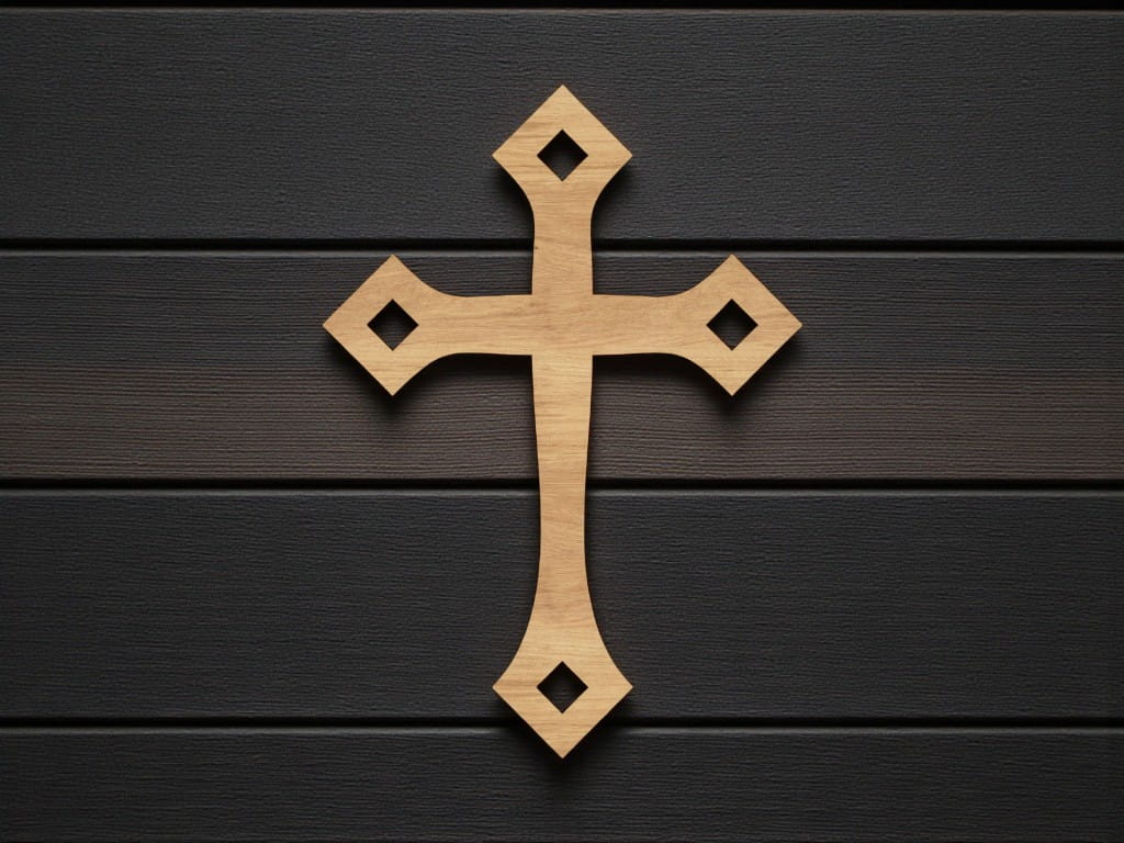 Laser Cut Cross Christmas Ornament CDR DXF SVG File Free Download | Vecty