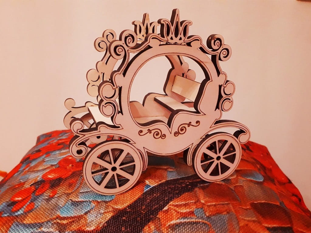 Laser Cut Flower Arrangement Carriage Table Decoration CDR File Free ...