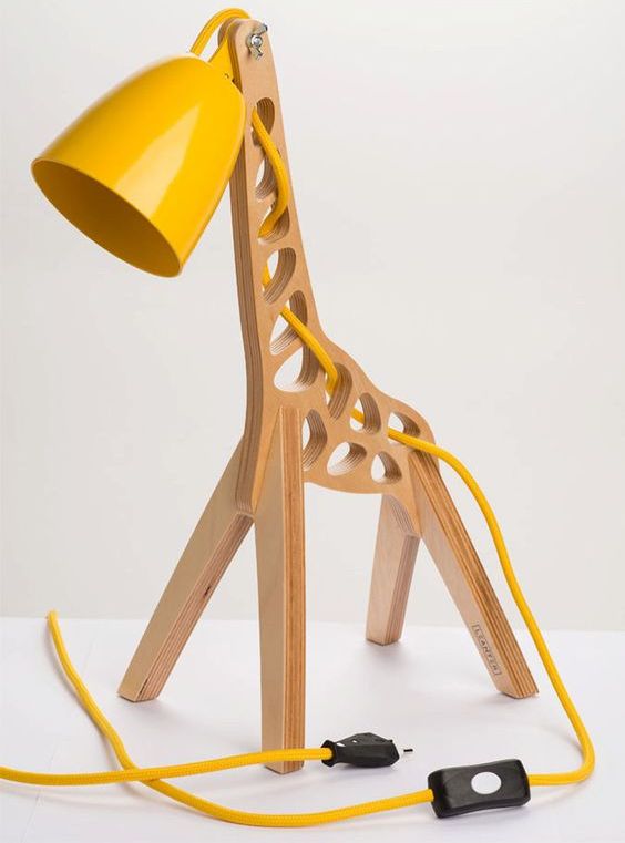Laser Cut Giffy Lamp Wooden Giraffe Table Lamp CDR File Free Download ...