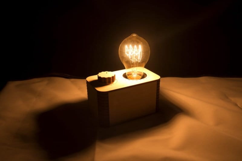 Laser Cut Edison Dimmer Switch Lamp DXF File Free Download | Vecty