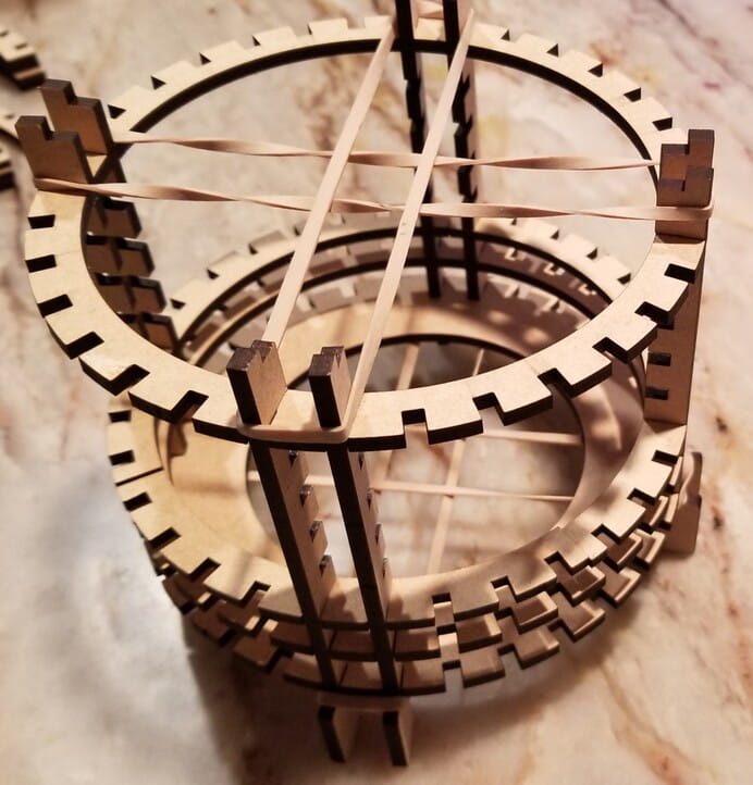 Laser Cut Wooden Matrix Lamp SVG File Free Download | Vecty