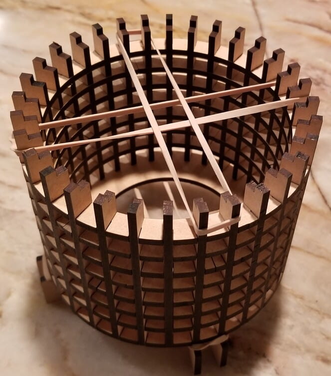Laser Cut Wooden Matrix Lamp SVG File Free Download | Vecty