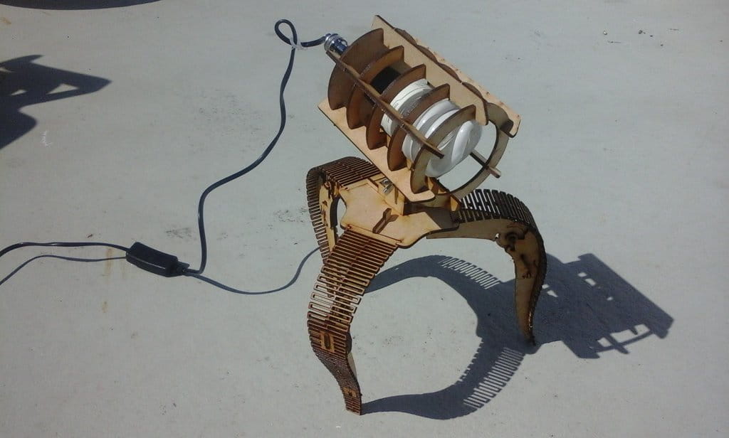 Laser Cut Three Legged Table Lamp CDR DXF File Free Download | Vecty