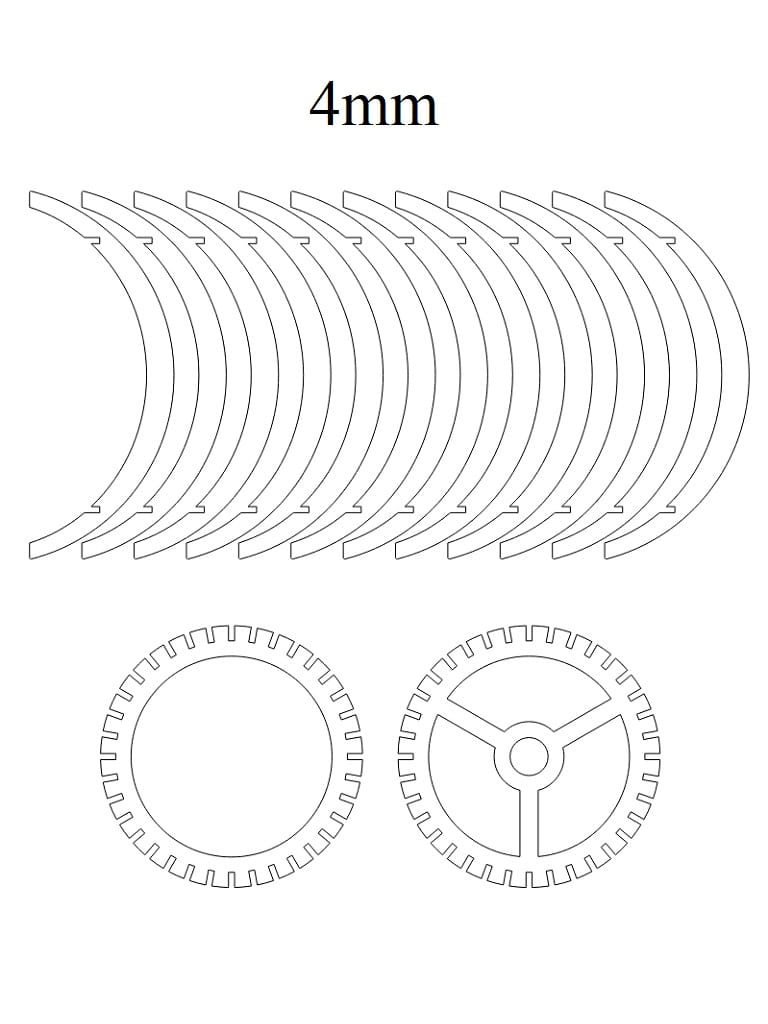 Laser Cut Modern Spherical Table Lampshade CDR File Free Download | Vecty