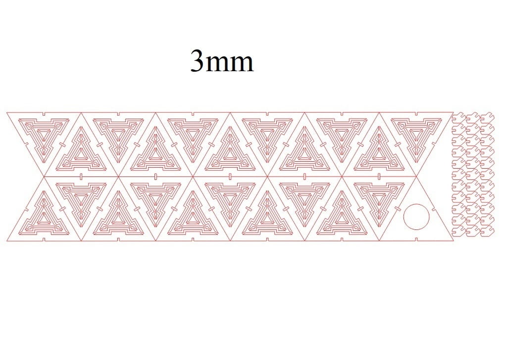 Laser Cut Wooden Icosahedron Shadow Lamp AI CDR File Free Download | Vecty