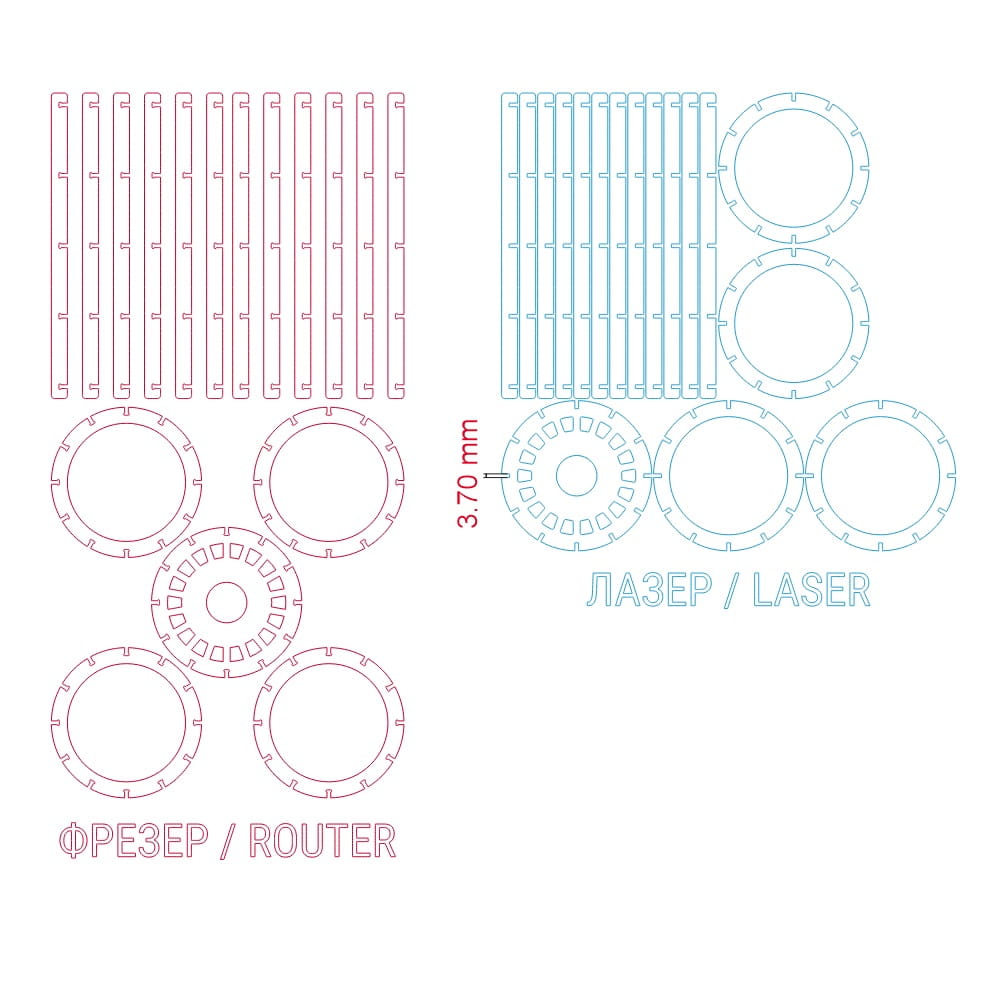 Laser Cut Wooden Hanging Lamp Shade DXF File Free Download | Vecty