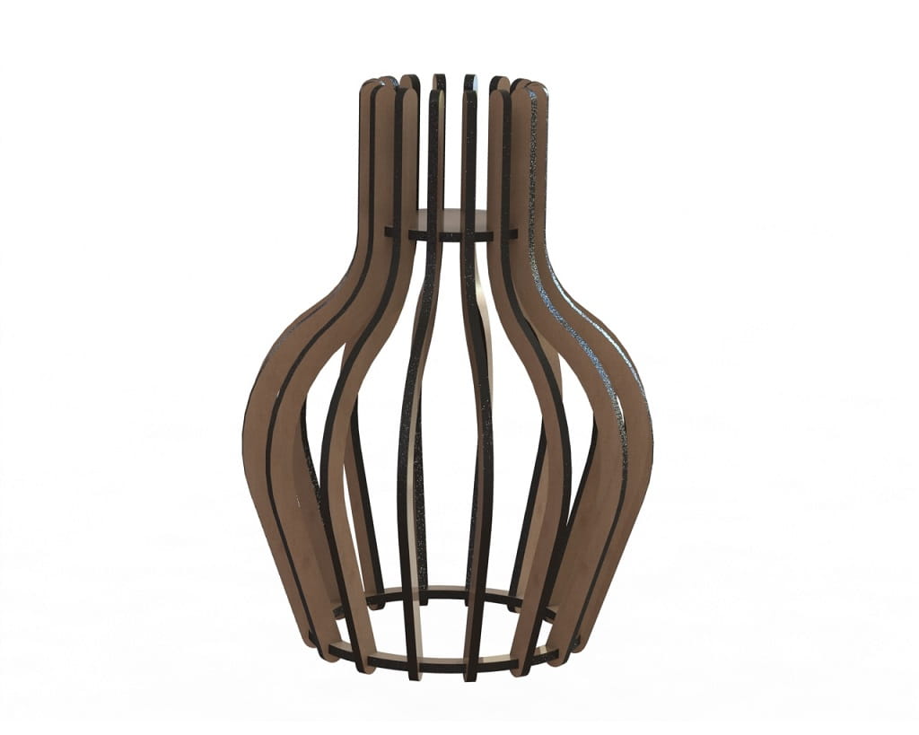 Laser Cut Wooden Hanging Lampshade CDR File Free Download | Vecty