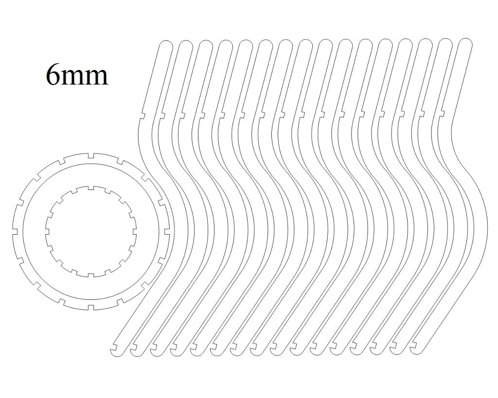 Laser Cut Wooden Hanging Lampshade CDR File Free Download | Vecty