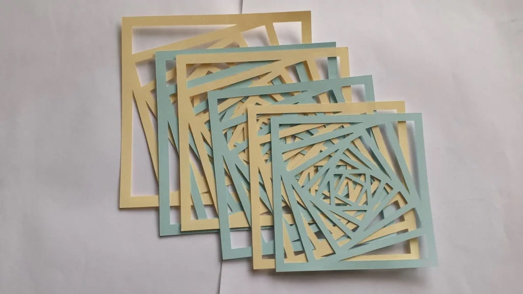 Laser Cut Layered Sculpture Square Lamp AI CDR PDF File Free Download ...