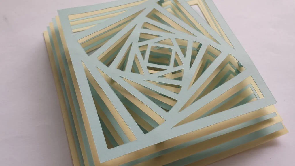 Laser Cut Layered Sculpture Square Lamp AI CDR PDF File Free Download ...