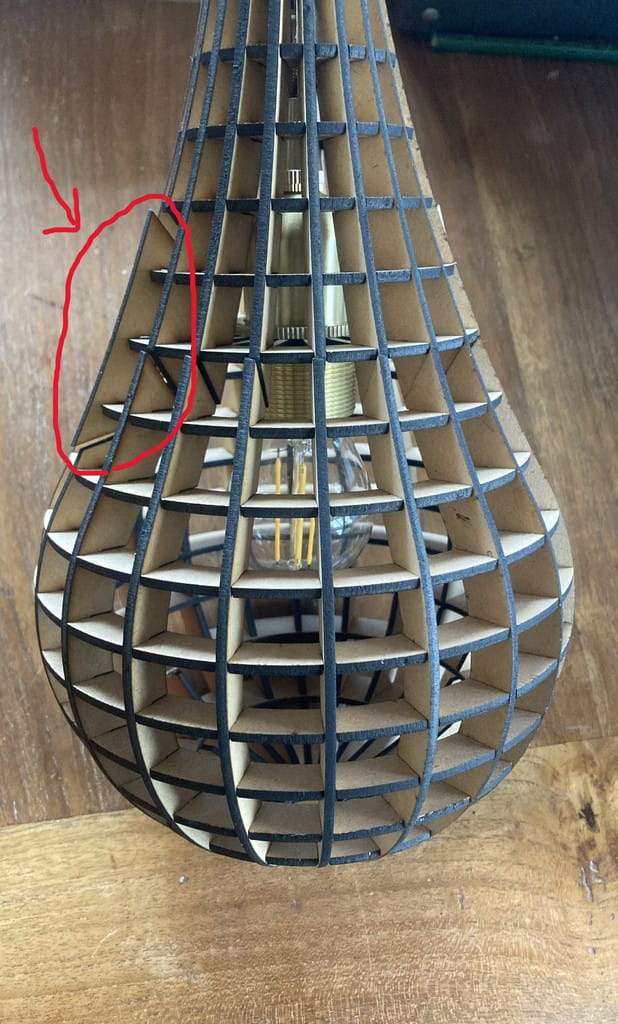 Laser Cut Teardrop Pendant Light Easy Bulb Replacement EPS SVG File ...