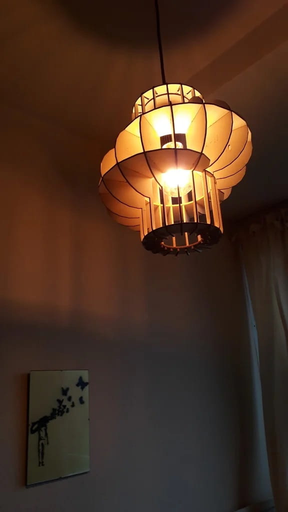Laser Cut Wooden Donut Lamp PDF SVG File Free Download | Vecty
