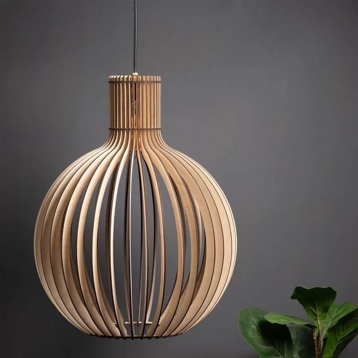 Laser Cut Wooden Lampshade for Living Room CDR File Free Download | Vecty