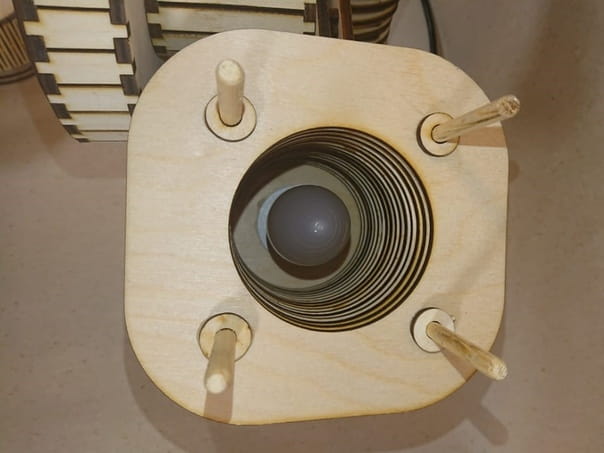 Laser Cut Harley Davidson Style Wooden Lamp CDR File Free Download | Vecty