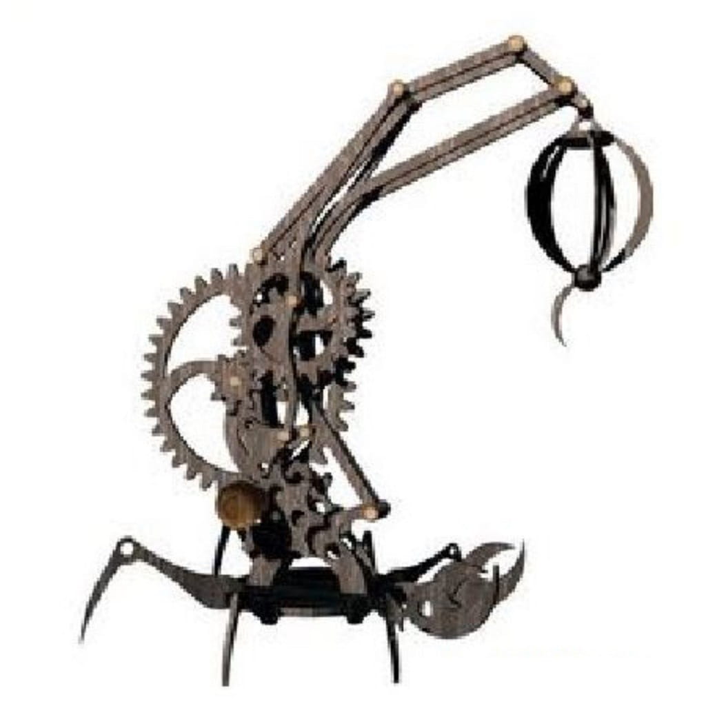 Laser Cut Mechanical Scorpion Wooden Lamp CDR File Free Download | Vecty