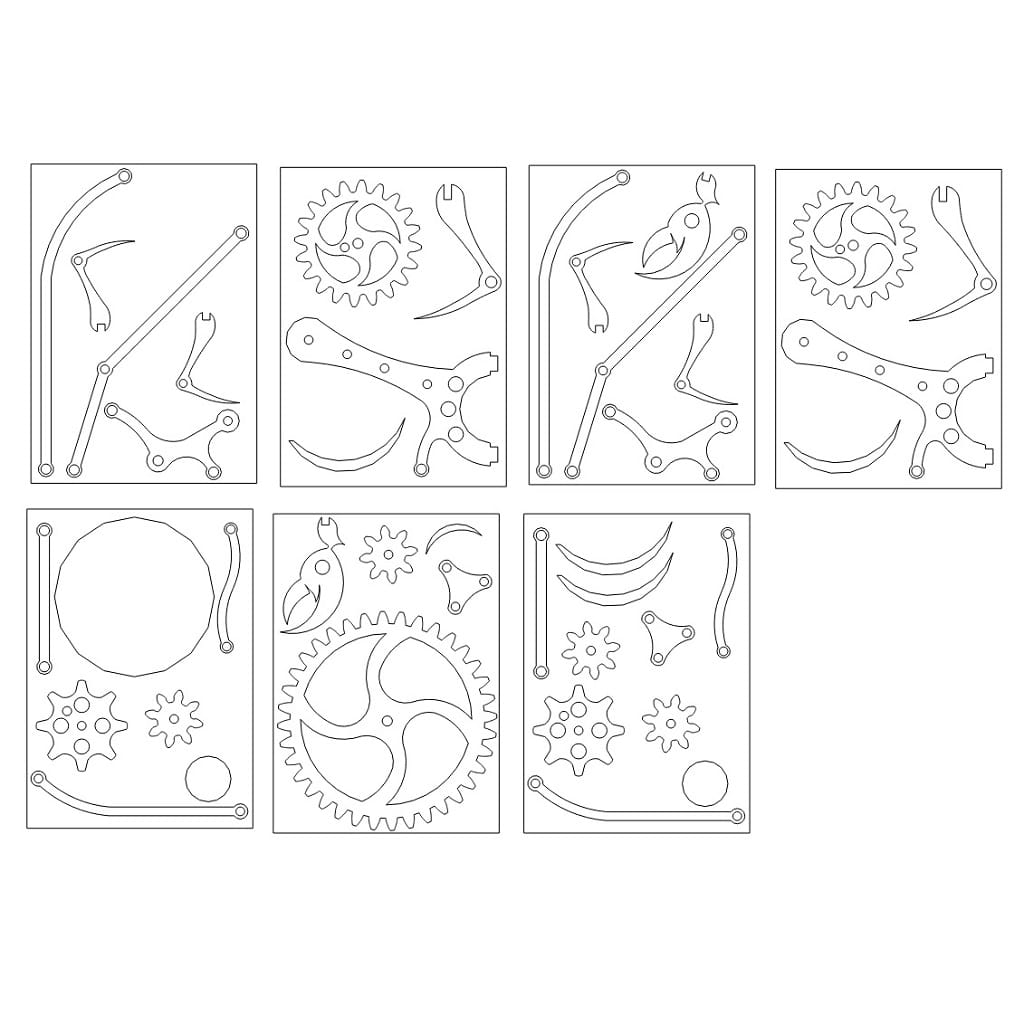 Laser Cut Mechanical Scorpion Wooden Lamp CDR File Free Download | Vecty