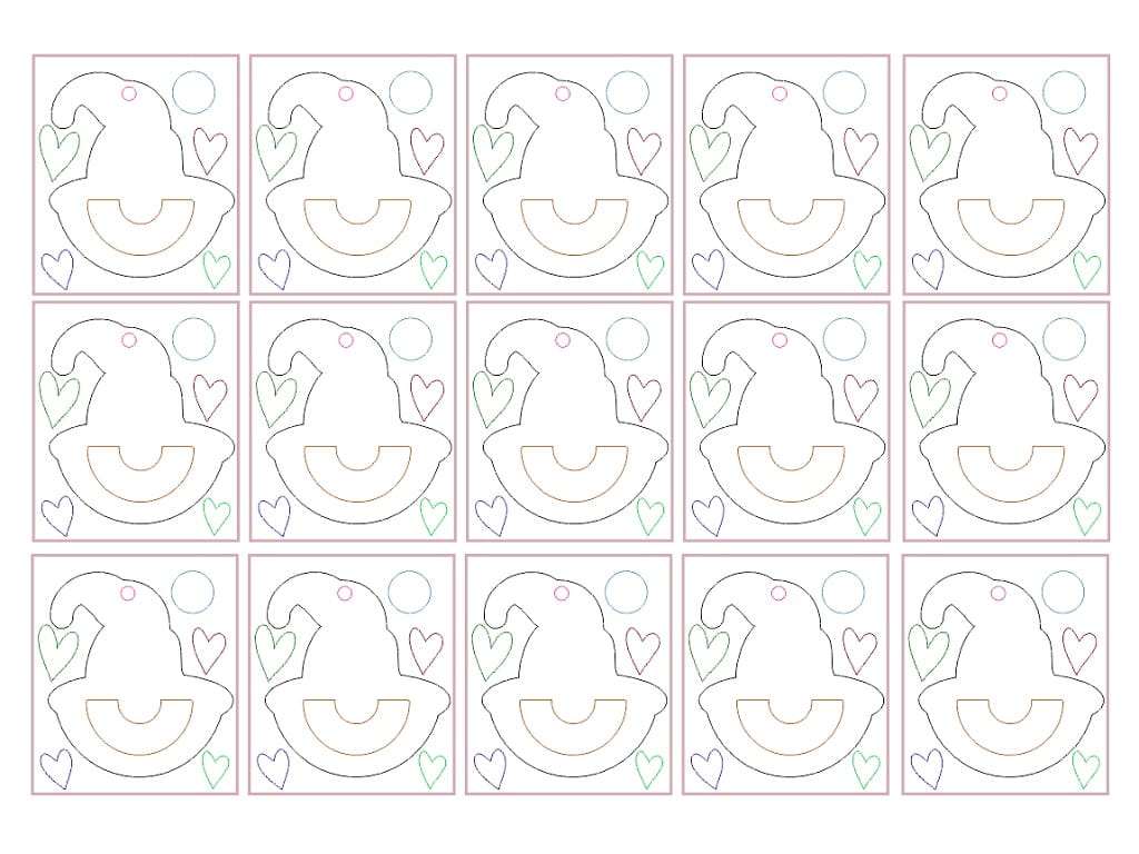 Laser Cut Valentines Day Gnome Ornament SVG File Free Download | Vecty