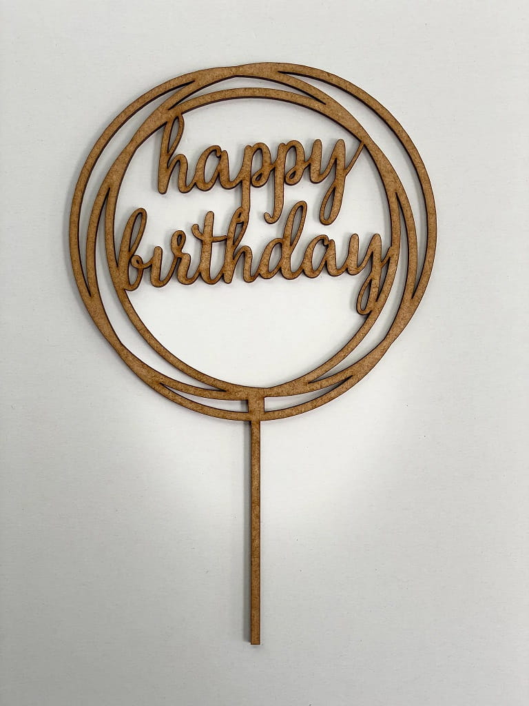 Laser Cut Birthday Templates | 2 Files for Free Download - Vecty