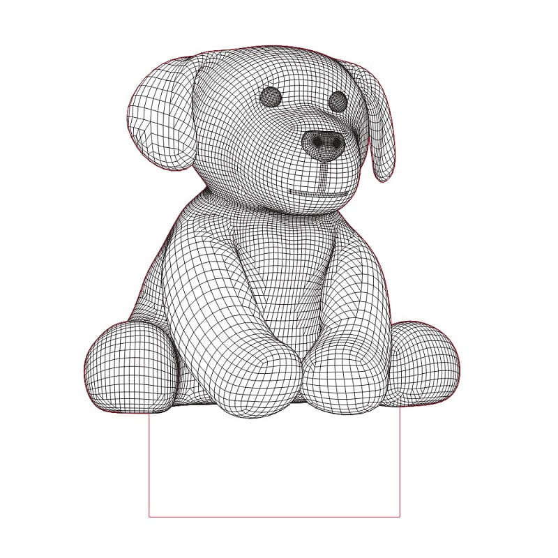 Laser Engraved Cute Dog Acrylic LED Desk Lamp CDR DXF File Free ...