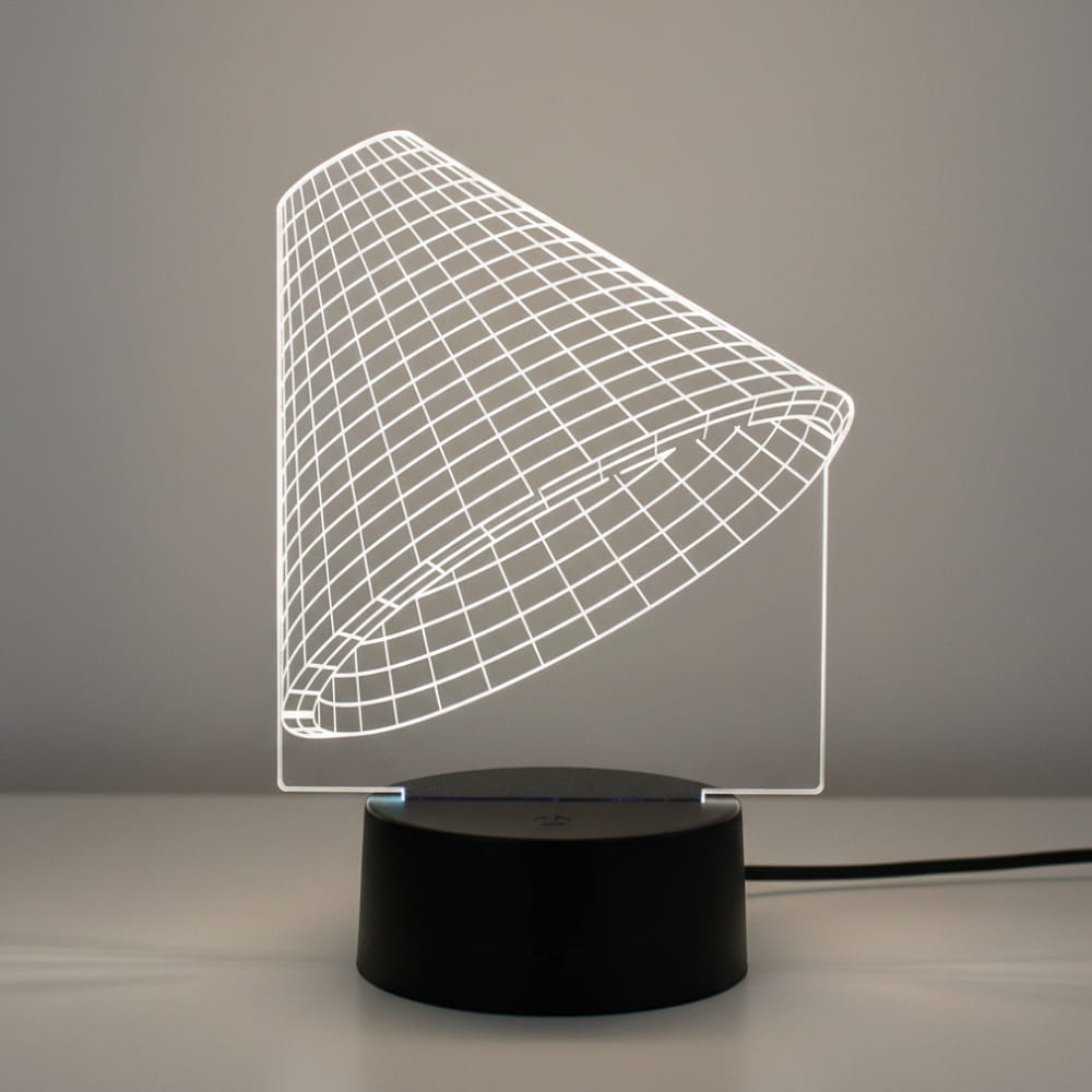 Laser Engraved Lampshade 3D Optical Illusion Lamp CDR DXF File Free ...