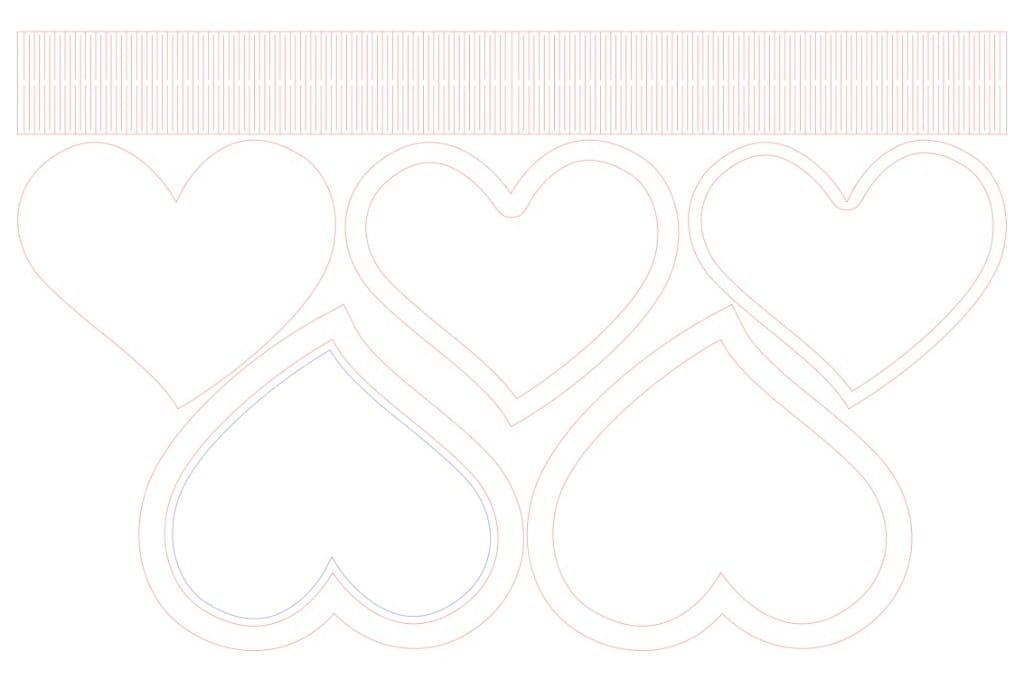 Laser Cut Plywood Heart Shaped Box DXF PDF SVG File Free Download | Vecty