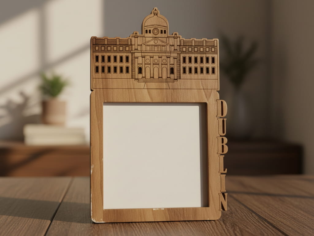Dublin Wooden Photo Frame Laser Cut Custom House Design CDR DXF File ...
