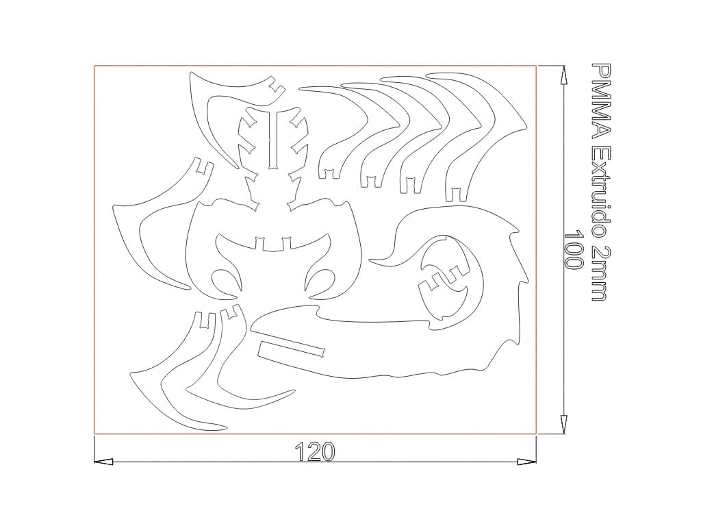 3D Wooden Scorpion Puzzle Laser Cut Assembly Model Kit DXF File Free ...