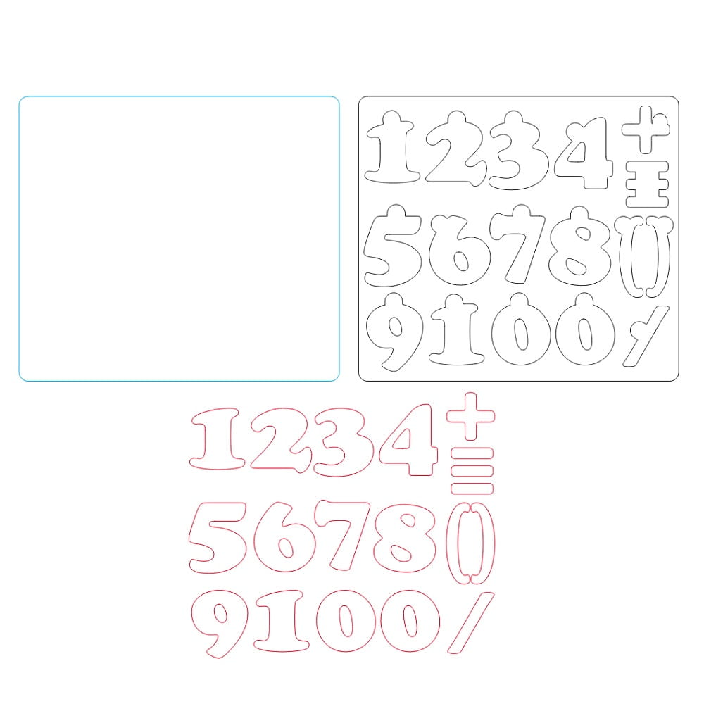 Laser Cut Numbers Puzzle Board | Montessori Math Learning Toy CDR DXF ...