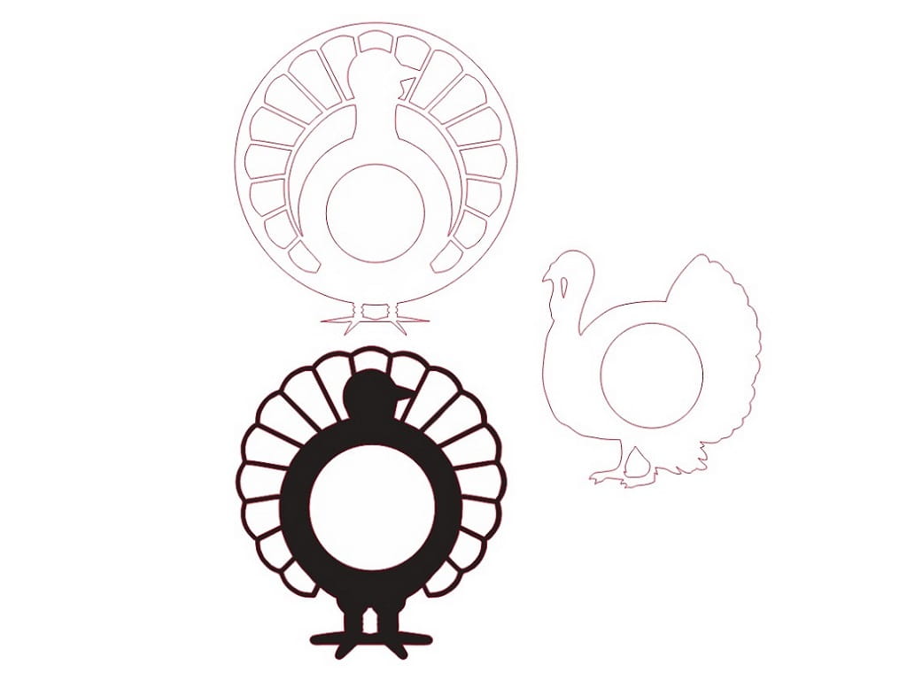 Laser Cut Thanksgiving Turkey Napkin Ring CDR SVG File Free Download ...