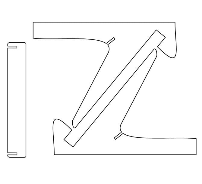 Laser Cut Tabletop Acrylic Easel Stand SVG File Free Download | Vecty