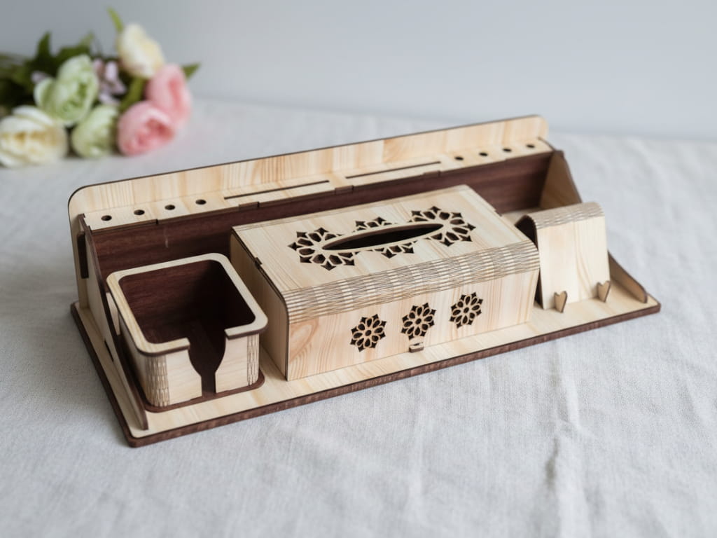 Laser Cut Desk Organizer Templates | 142 Files for Free Download - Vecty