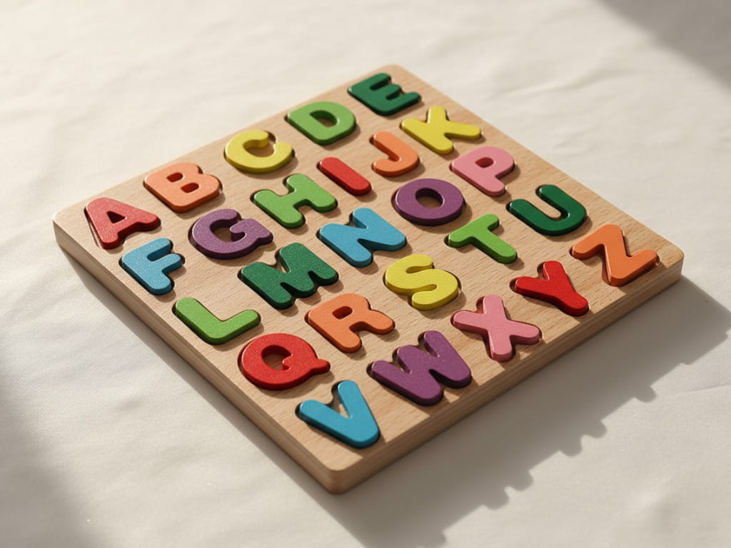 Laser Cut Montessori Wooden Alphabet Puzzles ABC Puzzle Board CDR DXF ...