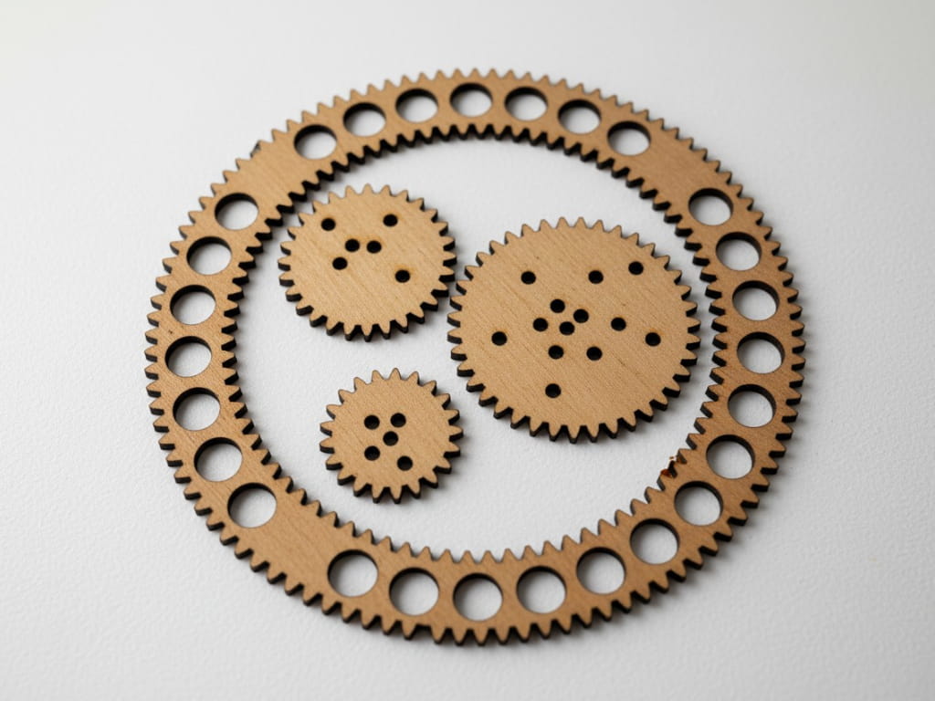 Laser Cut Wooden Spirograph Gear Set for Drawing Geometric Patterns CDR ...