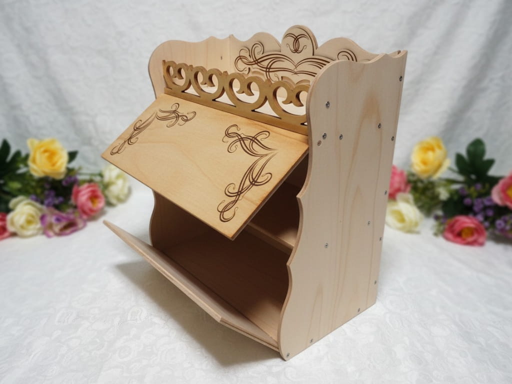 Laser Cut Two Tier Wooden Bread Box CDR SVG File Free Download | Vecty