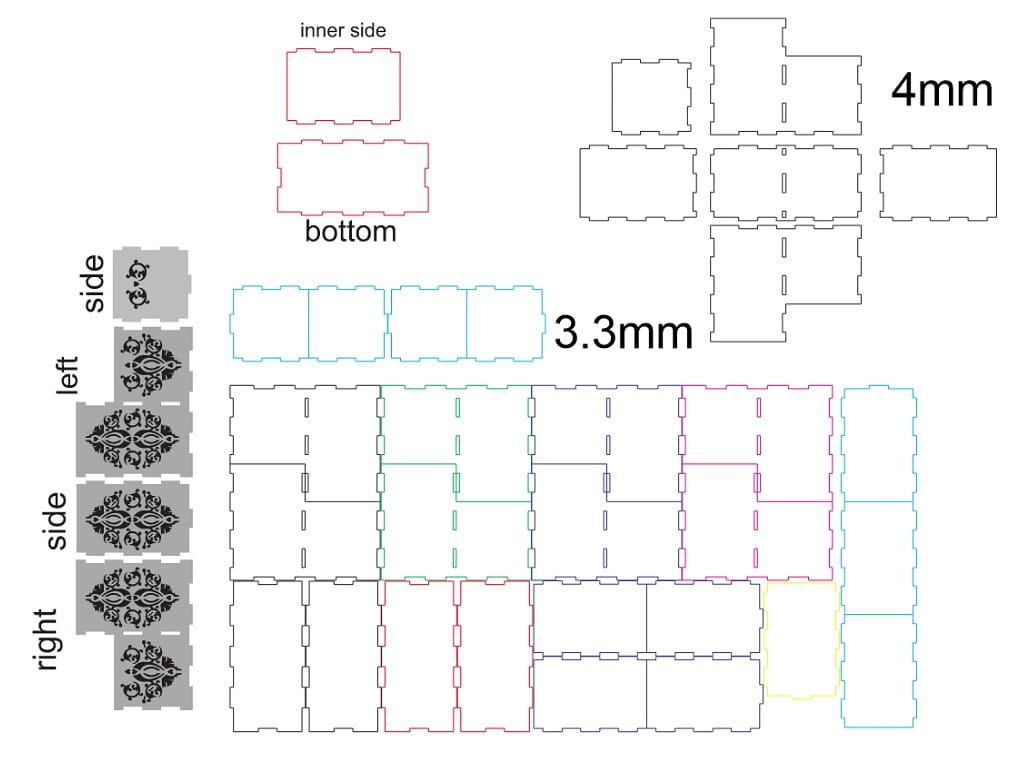 Laser Cut Decorative Desk Organizer for Pens Markers Scissors CDR File ...