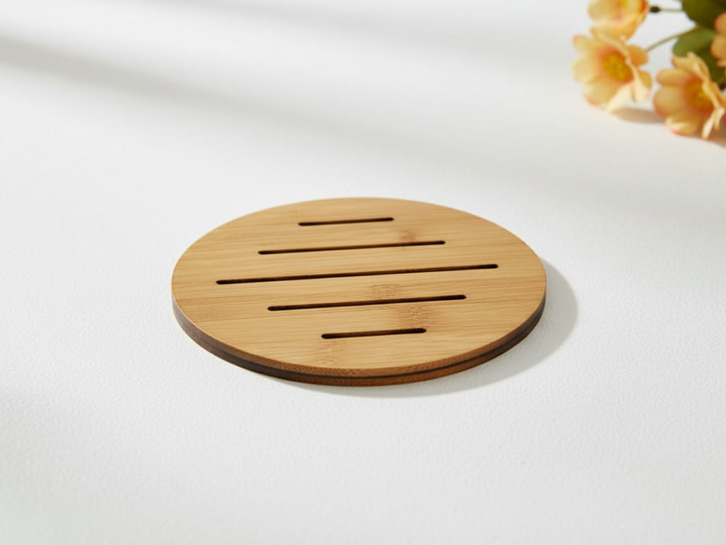 Laser Cut Round Wood Heat Pads Trivet CDR SVG File Free Download | Vecty