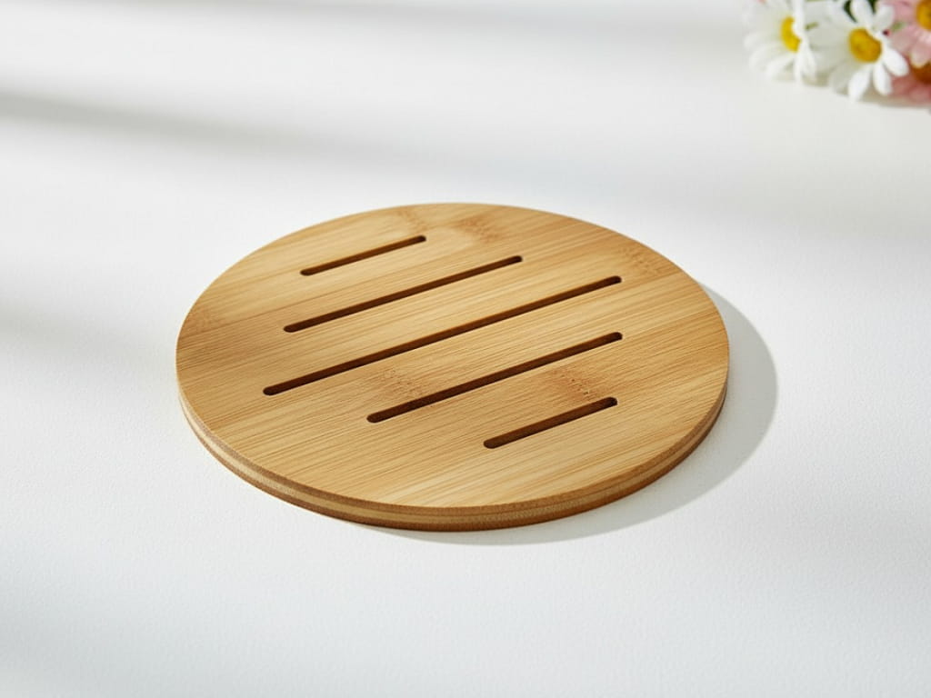 Laser Cut Round Wood Heat Pads Trivet CDR SVG File Free Download | Vecty
